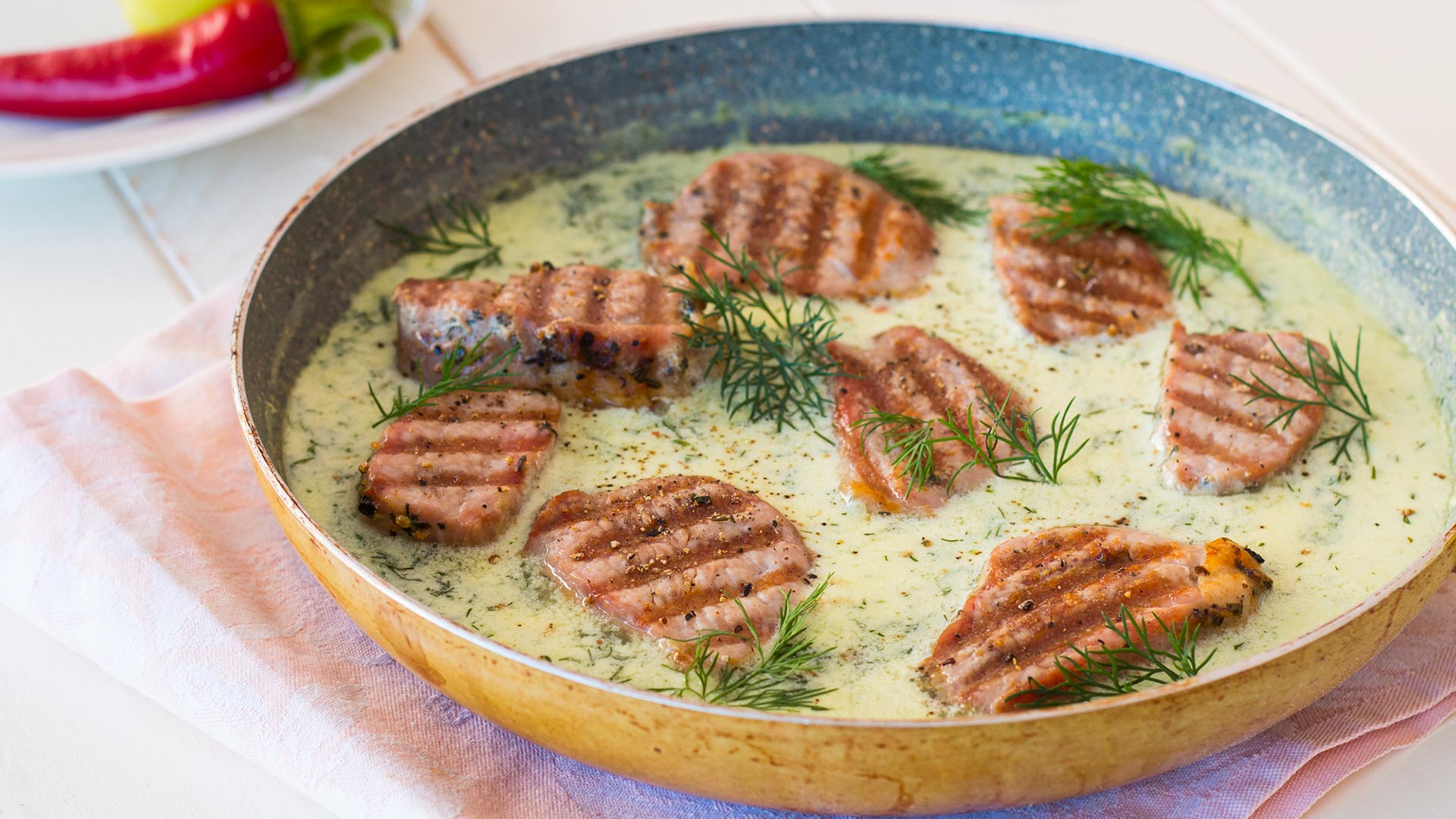 Svinjski medaljoni u umaku od kopra