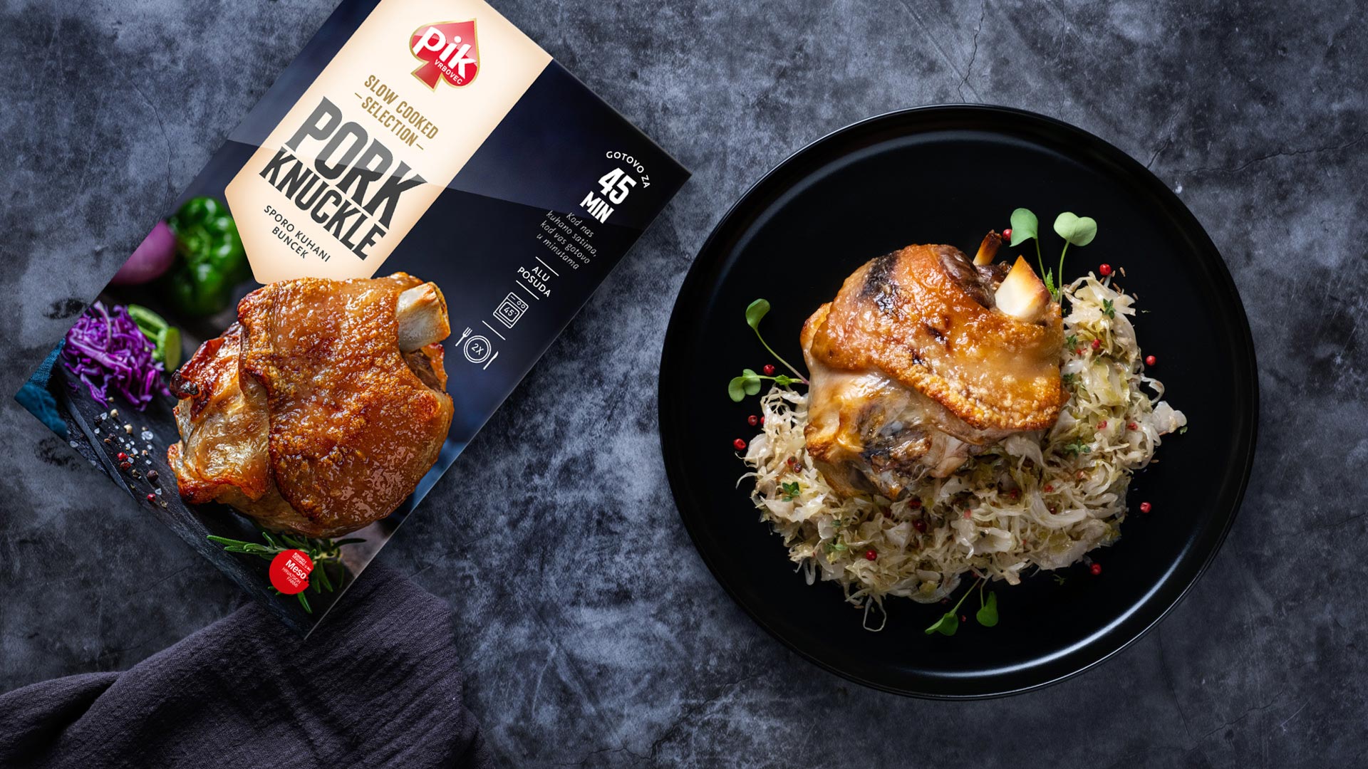 Sporo kuhani buncek s kiselim kupusom